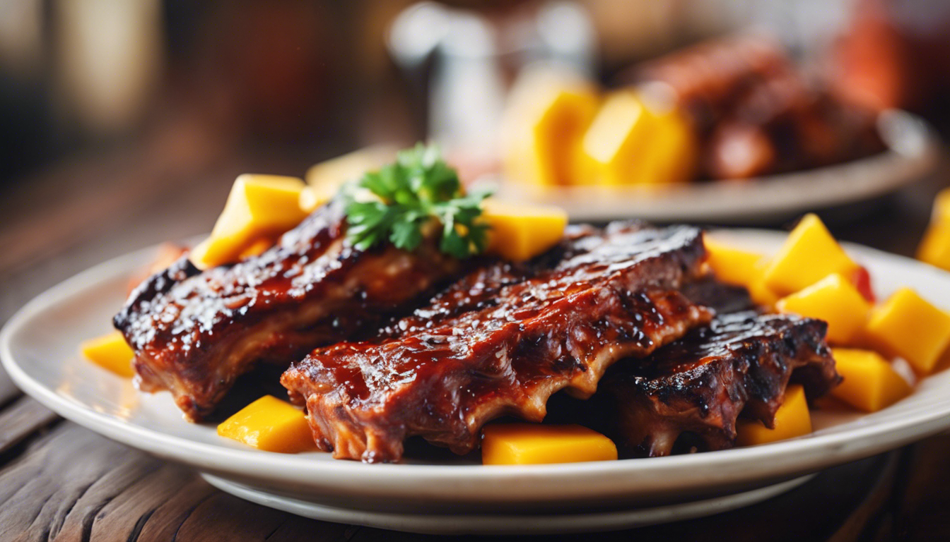 Pineapple Mango BBQ Pork Ribs - Frank's Food Blog