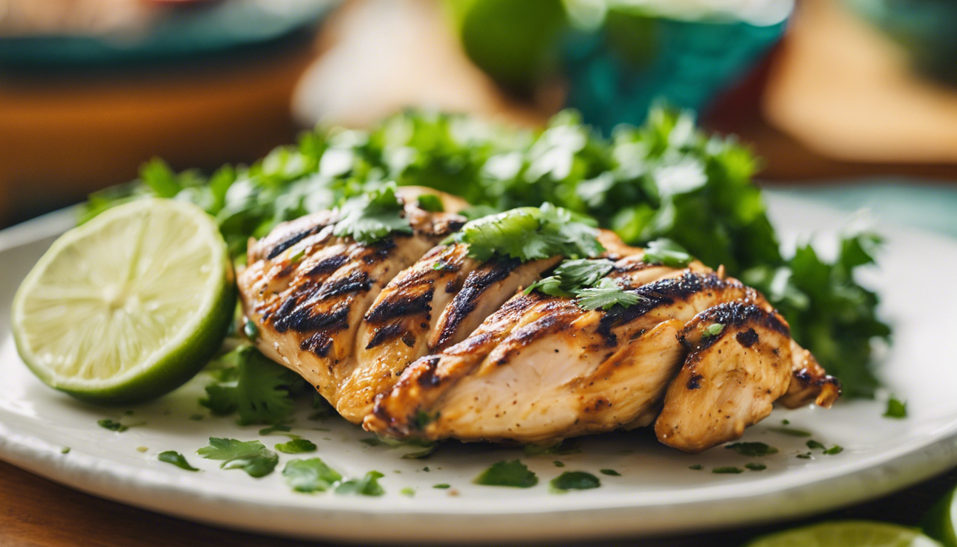 Cilantro Lime Grilled Chicken - Frank's Food Blog