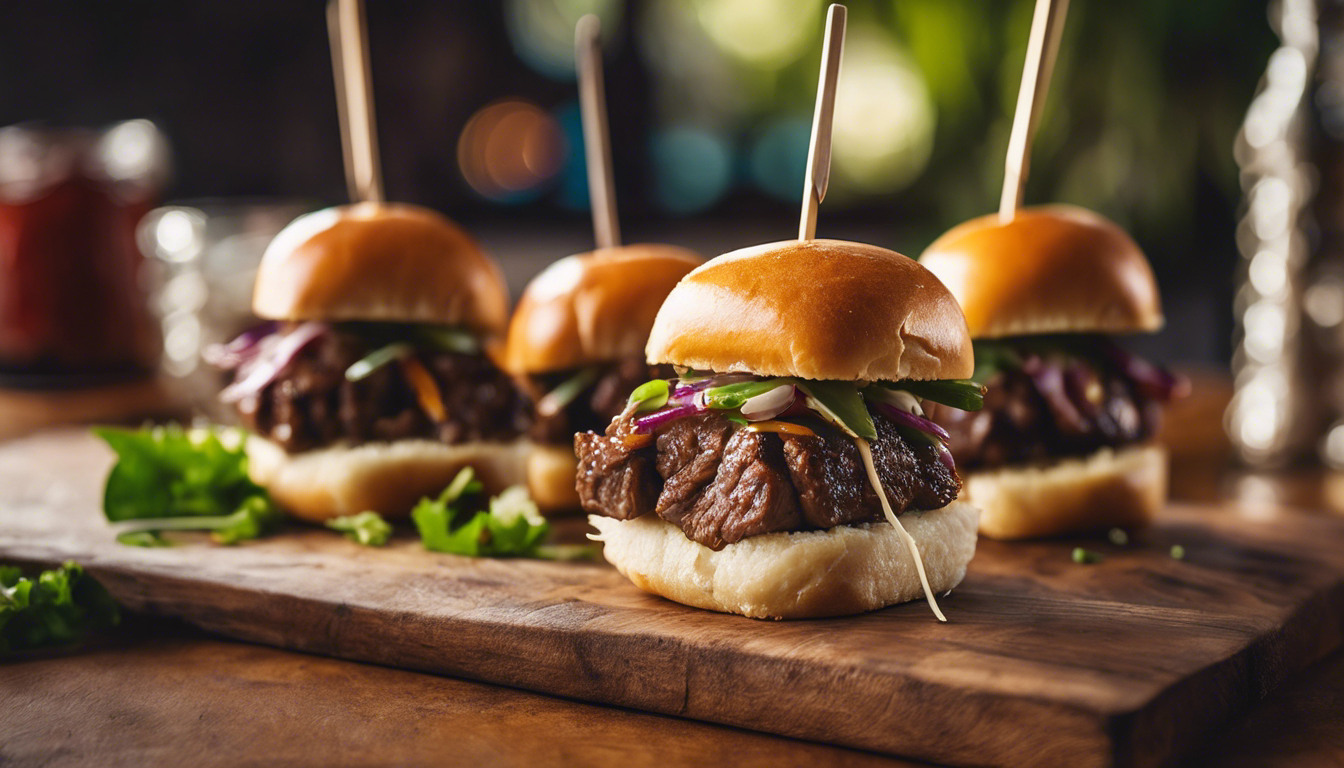 Hawaiian BBQ Beef Sliders - Frank's Food Blog